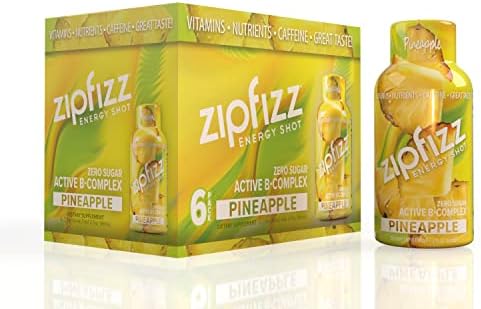 Zipfizz 2oz Energy Shot - Pineapple Flavor | Hydrating Electrolyte ...
