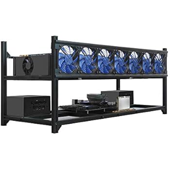 Amazon.com: Kingwin Bitcoin Miner Rig Case W/ 6, or 8 GPU Mining ...