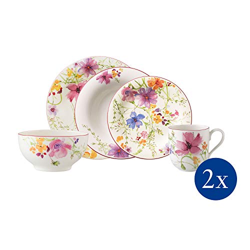 Amazon.com | Villeroy & Boch Mariefleur Basic Dinner Set for up to 2 ...