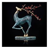 Majestic Copper Deer Statue
