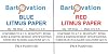 Bartovation Red & Blue Litmus Paper Acid/Base Indicator Strips Combo ...