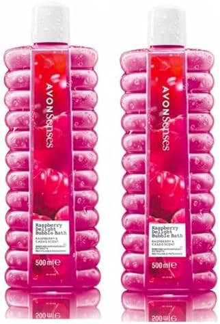 Avon raspberry & cassis scent raspberry delight bubble bath 1000ml ...