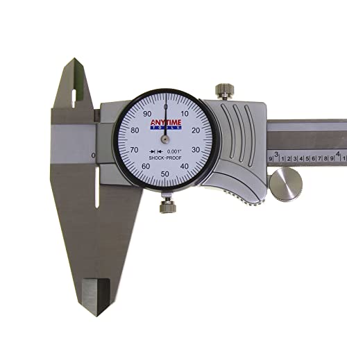 Anytime Tools Premium Dial Caliper 12"/0.001" Precision Double Shock ...