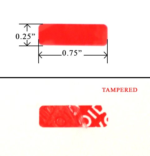 Buy 5,000 Red TamperColor Tamper Evident Red Security Label Seal ...