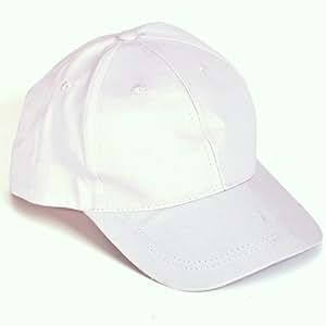 Amazon.com: Plain White Baseball Cap Low Crown Hat: Sports & Outdoors