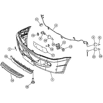 Amazon.com: Mopar Performance 5RM46TZZAA MOPAR Grille: Automotive