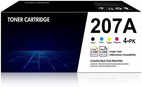 سعر 4-Pack Compatible 207A Toner Cartridge Multipack Replacement for HP ...