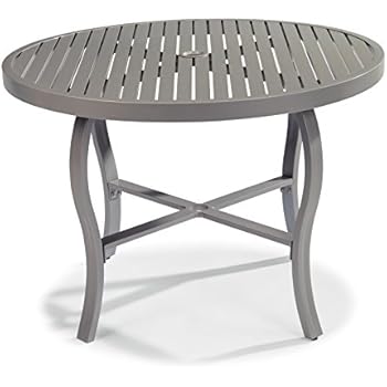 Amazon.com : POLYWOOD RT236GY Round Dining Table, 36-Inch, Slate Grey ...