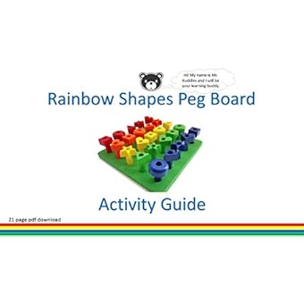Peg Board Games for Toddlers - Colors & Shapes Educational Toys for 2 3 ...