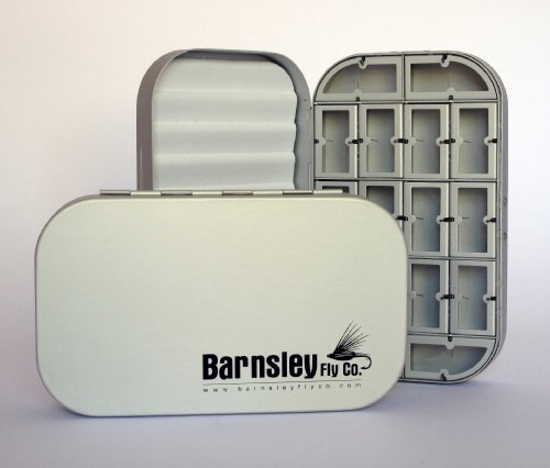 Barnsley Large 16 Compartment Aluminum Fly Box - Silver - MasterBasser