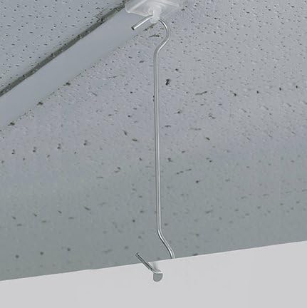 12 x Double Hook Suspension Ceiling Wire for Sign Boards,150 mm / 6 ...