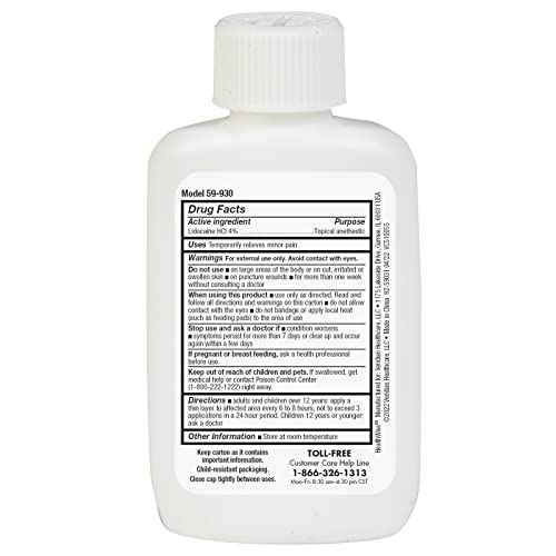 HealthWise Maximum Strength Lidocaine Cream | Numbs Away Pain | Long ...