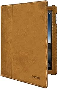 Amazon.com: iHome Genuine Suede Fit Case for iPad 2 - Brown (IH-IP1101Z ...