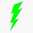 Amazon.com: Neon Green Lime Lightning Bolt Sticker Vinyl Waterproof ...