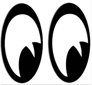 Amazon.com: 2pcs /1 Pair of Eyes/Vinyl Stickers Cartoon Funny Eyes ...