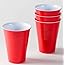 Amazon.com | Trudeau 16-OunceDouble Wall Reusable Red Party Cup, Set of ...