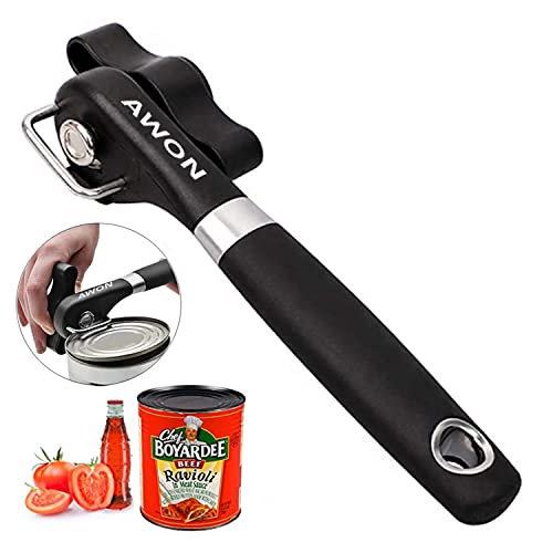 AWON Can Opener Smooth Edge – Manual Safety Side Cutting Can Opener ...