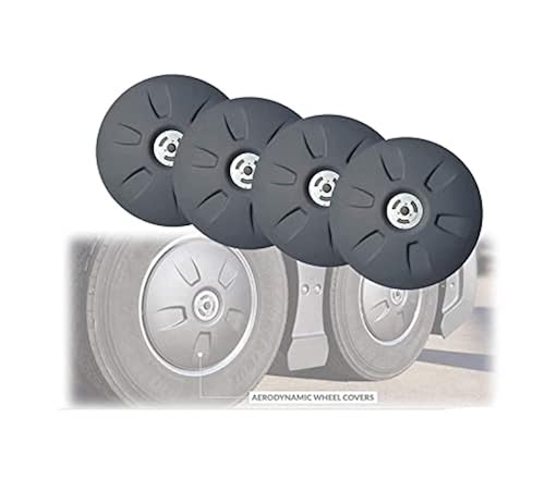 Aerodynamic 22.5" Wheel Caps for Freightliner, Volvo, Kenworth ...