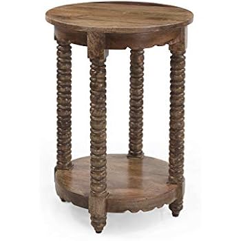 Amazon.com: Uttermost Samuelle Wooden End Table, Brown: Matthew ...