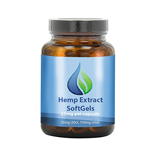 Serenity Hemp SoftGels 25mg Per Gel - 99.9% Pure - Full Spectrum Hemp ...