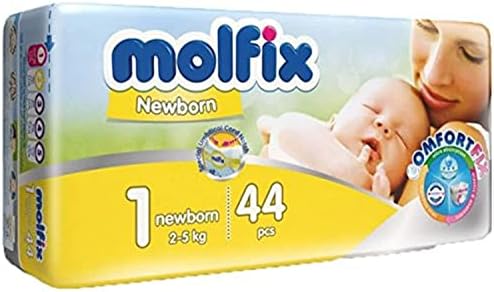 سعر Molfix Diapers Eco Pack Newborn Comfortfix with Unique 3D ...