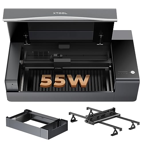 xTool P2 55W CO2 Laser Cutter Productivity Bundle, Smart Desktop CO2 ...