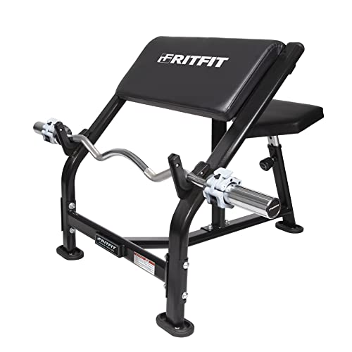 RitFit PCB-300 Preacher Curl Bench Adjustable for Arm Curling Training ...