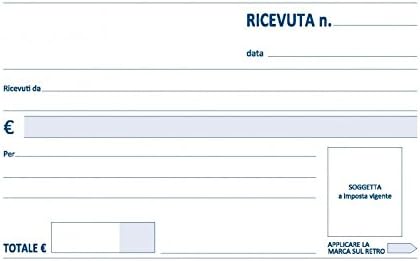 ricevuta Generica 2 copias (1 Unidad) autoricalcante 100 x 170 Recibos ...