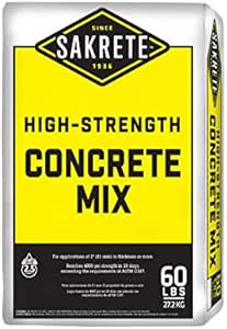 SAKRETE | High-Strength Concrete Mix | 60 lb - - Amazon.com