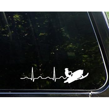 Amazon.com: Snowmobile Lifeline - 8 3/4"x 2 1/4" - Vinyl Die Cut Decal ...