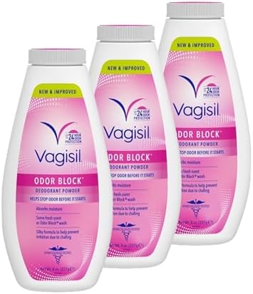 Vagisil Odor Block Deodorant Powder for Women, Talc-Free, 8 Ounce (Pack of 3) price in Saudi ...