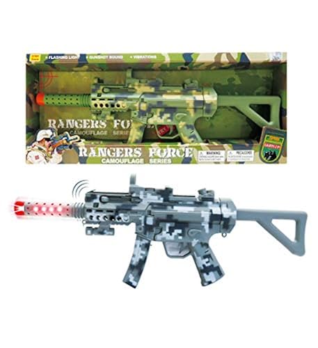 Mozlly Light Up Military Combat Force Camouflage Machine Gun - Rangers ...