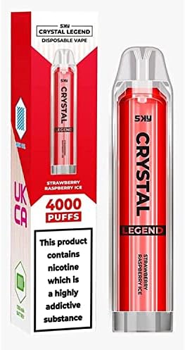 Crystal Diposable Premium Puff (STRAWBERRY RASPBERRY ICE) price in UAE ...