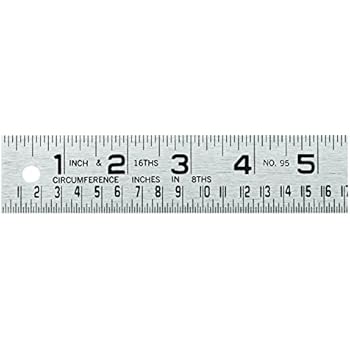 Lufkin 954FT 1-1/4-Inch by 4-Foot Tinner-Foot Steel Circumference Rule ...