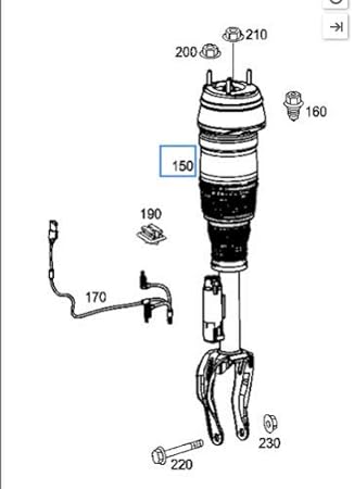 Amazon.com: SWSD New Air Suspension Shock Strut Replace Air Shock ...