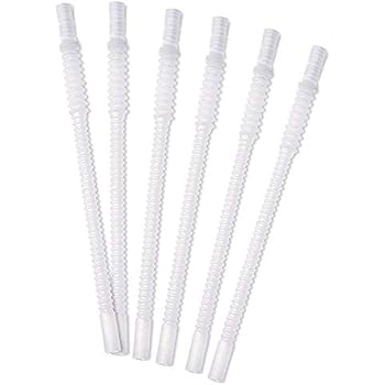 Amazon.com: Tupperware Durable Reuseable Accordion 12\" Whistle Straws ...