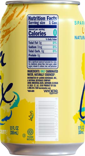 LaCroix Sparkling Water, Lemon, 12 Fl Oz (pack of 12) | Pricepulse