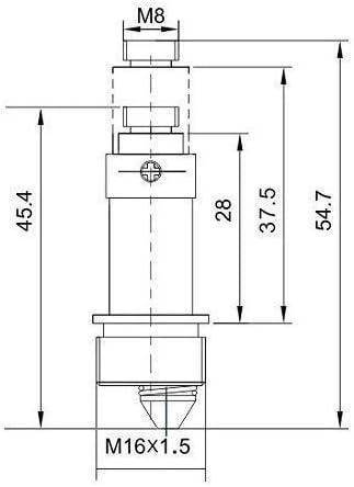 Basin Click Clack Waste Internal Spring Mechanism Brass Push Pop Up ...