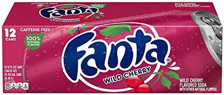 Fanta Wild Cherry Flavoured Soda 355ml (Pack of 12): Amazon.co.uk: Grocery