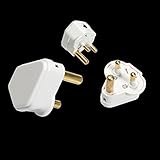 5 Amp Round Pin Plug Top White: Amazon.co.uk: Kitchen & Home