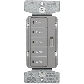 Eaton PT18M-GY 1800W 15 Amp 5-Button Minute Timer with Off Single-Pole ...