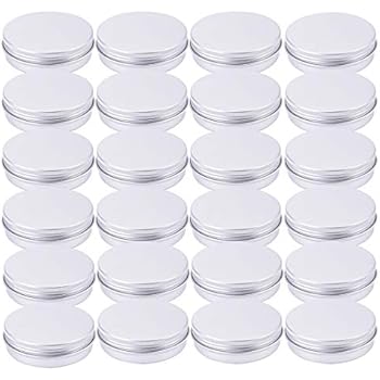 Amazon.com - Screw Top Round Steel Tins, 4oz (24 Per Pack) - Food Tins