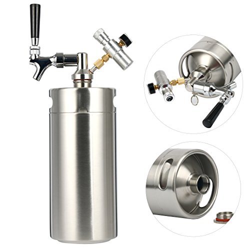 YaeBrew 128 Ounce Homebrew Keg System Kit for Home Brew Beer - with a ...