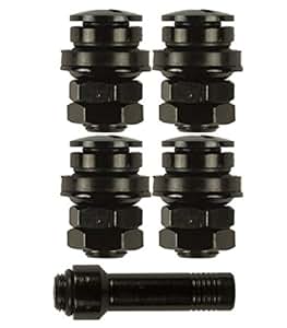 Amazon.com: Black Flush Mount Valve Stem (Package Of 4 Stems & 1 Filler ...