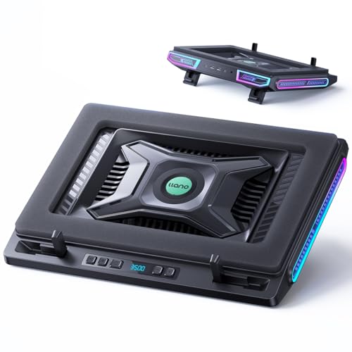 llano V10 Gaming Laptop Cooler, RGB Laptop Cooling Pad Stand with ...