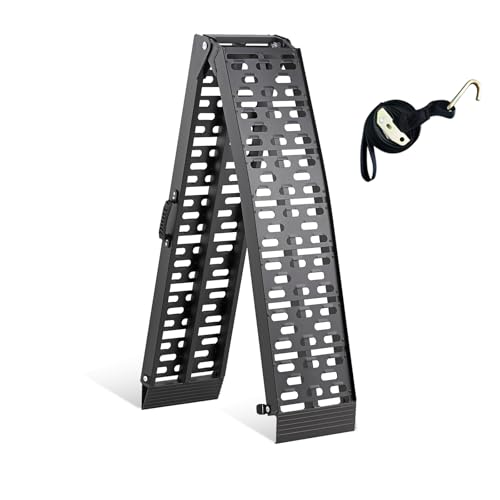 gardhom 1PC Loading Ramps 750 lbs Capacity Aluminum Folding Loading ...
