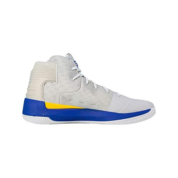 Under Armour Men's Curry 3 Basketball Shoe (13, Grey/Taxi/Royal Blue ...
