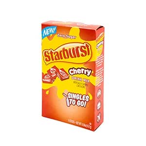 Amazon.com : Starburst Singles To Go Powdered Drink Mix, Cherry, 12 ...