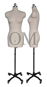 Amazon.com: Female Sewing Dress Form Mannequin Fully Pinnable with ...