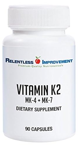 Relentless Improvement Vitamin K2 MK4 Plus MK7 Vegan Naturally-Derived ...